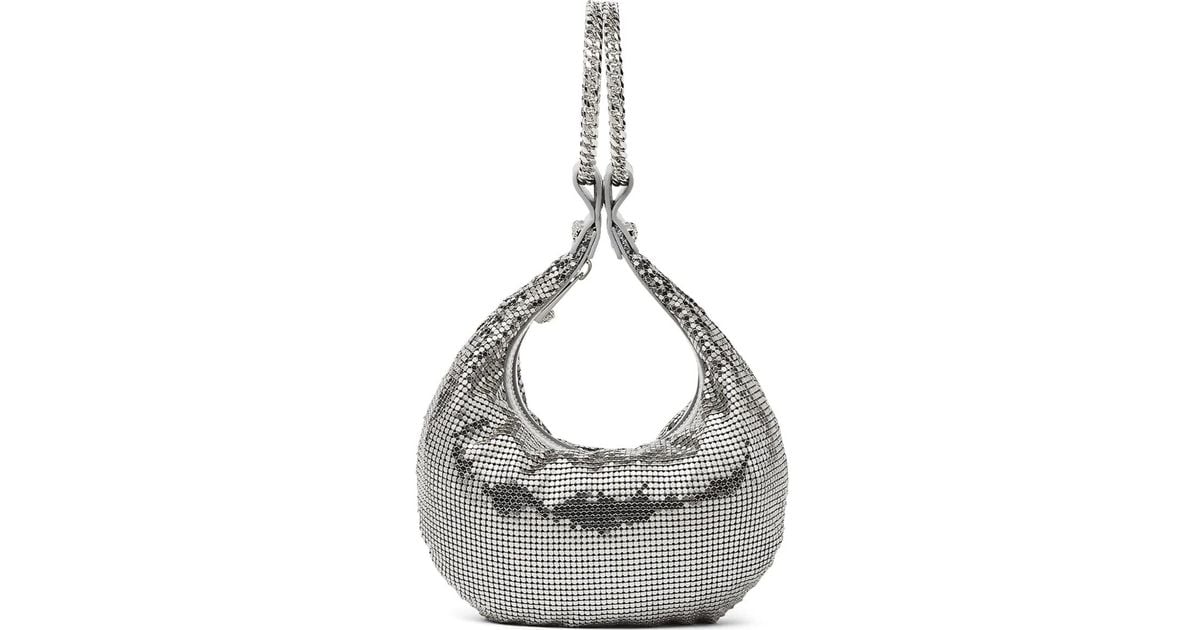 Versace Metal Mesh Mini Bag in Gray | Lyst