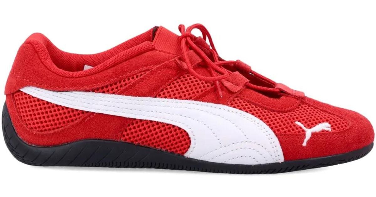 PUMA Speedcat Go Mesh Sneakers in Red | Lyst