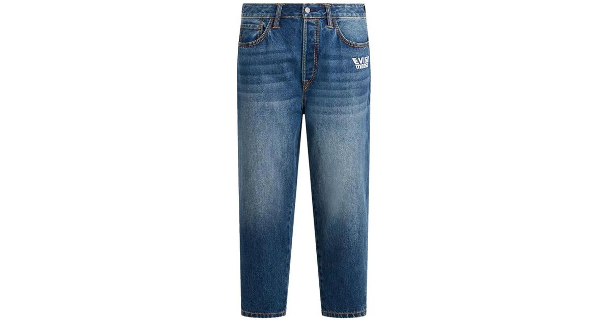 Moose Knuckles X Evisu Graphic Tapered Jeans in Blue for Men | Lyst UK