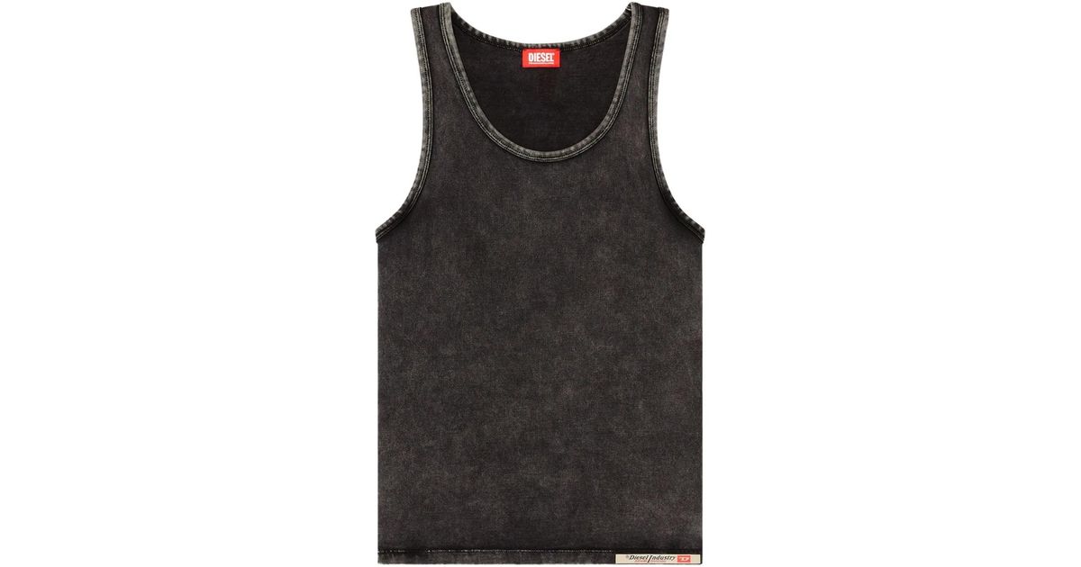 DIESEL Walty-Dnm Logo Top in Black for Men | Lyst UK