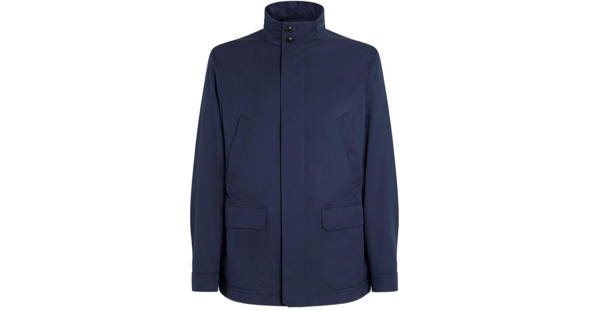 ZEGNA 250Cc Field Jacket in Blue for Men | Lyst
