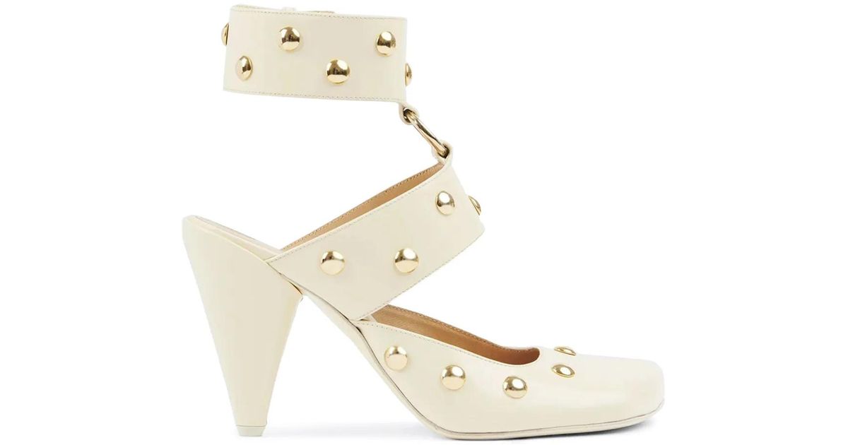 Chloé 90Mm Jade Pumps in Metallic | Lyst UK