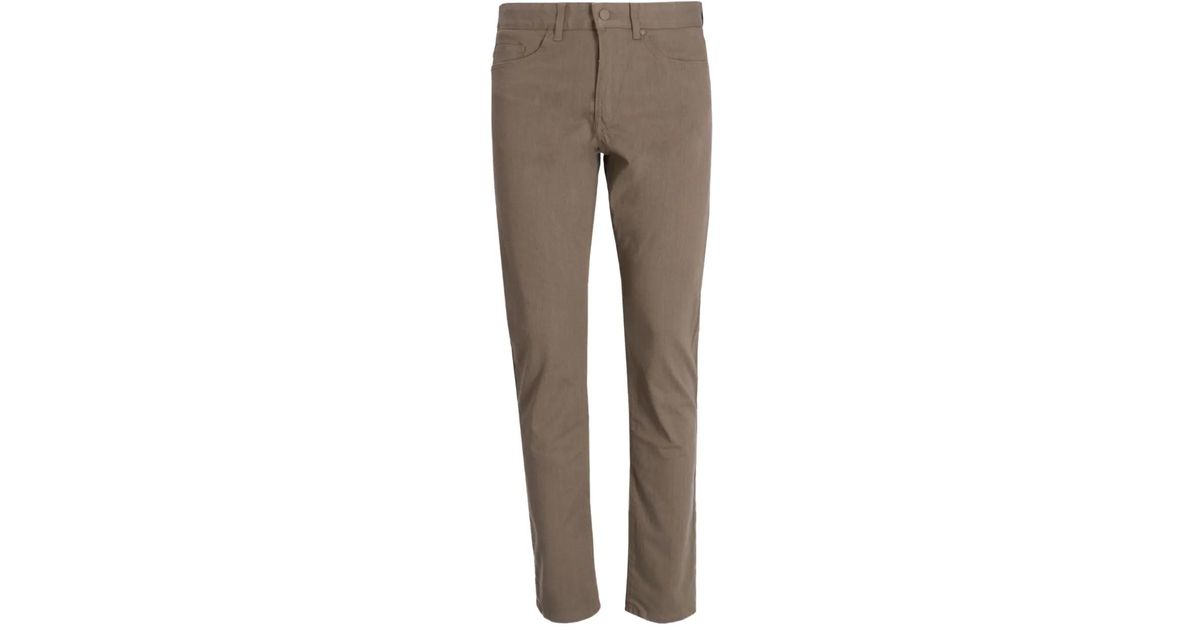 BOSS Button Trousers in Grey for Men | Lyst UK