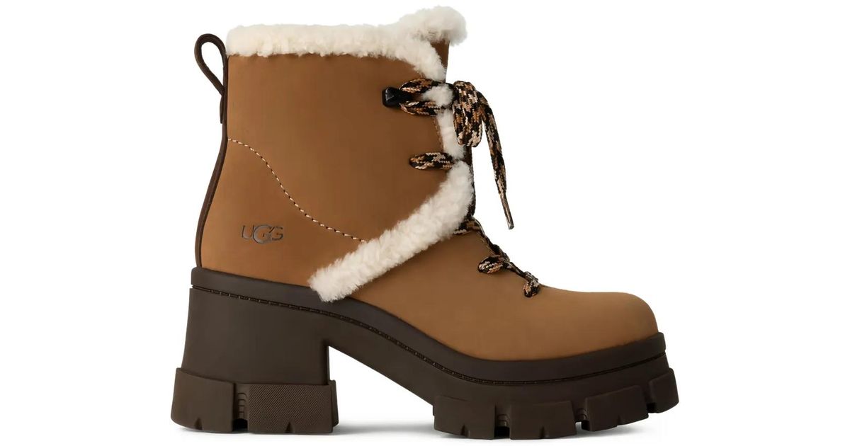 UGG 75Mm Brooklyn Hiker "Chestnut" Boots in Brown | Lyst
