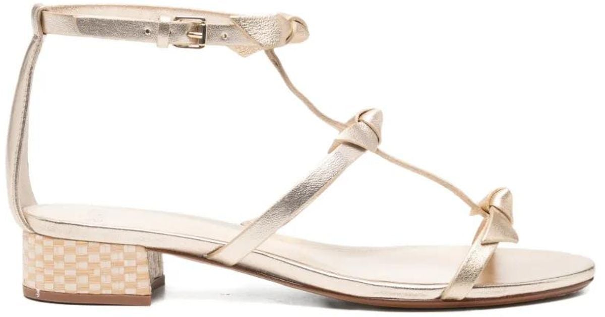 Alexandre Birman Lolita Knot-Detail Sandals in White | Lyst UK