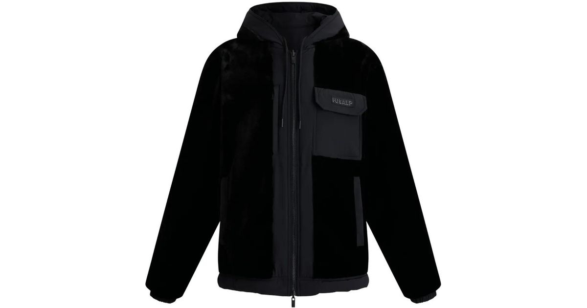 Fusalp Hooded Reversible Jacket in Black for Men | Lyst UK