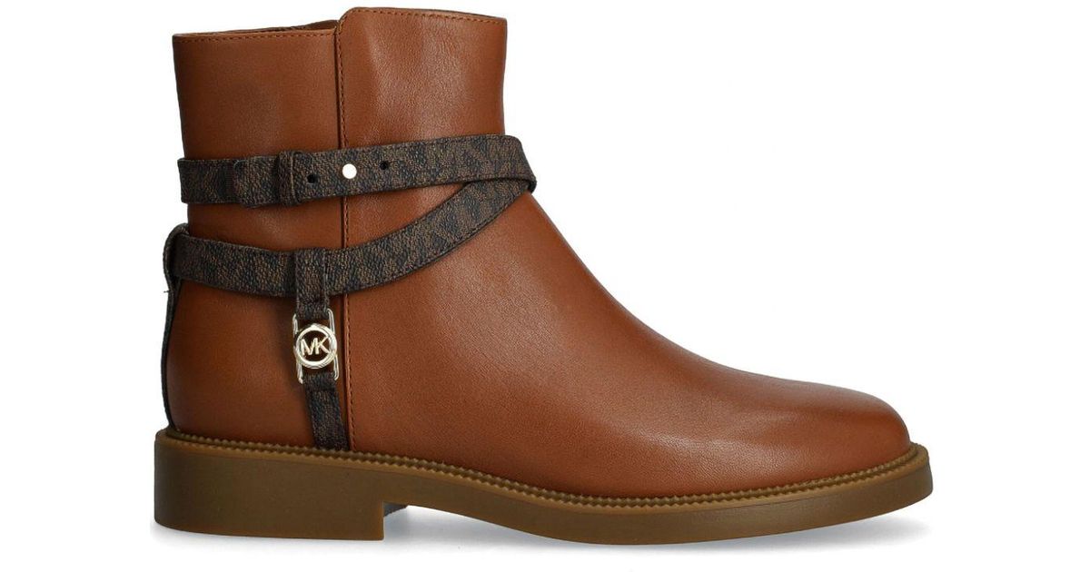 MICHAEL Michael Kors Abigail Ankle Boots in Brown | Lyst