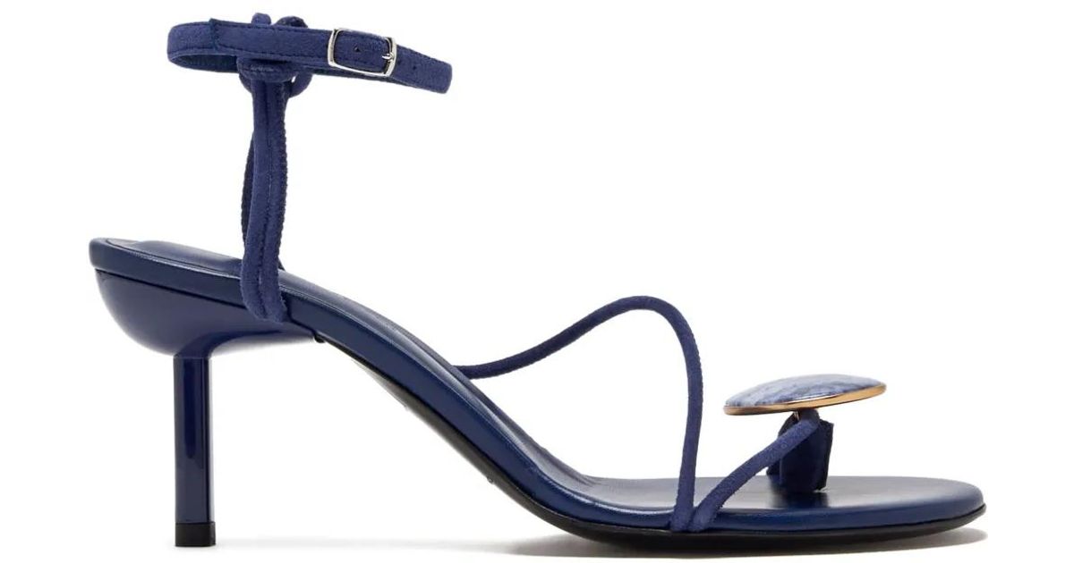 Christopher Esber Knotted Ankle-Tie Sandals in Blue | Lyst