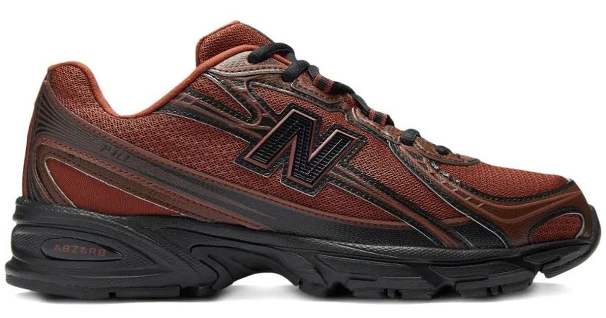 New Balance 740 Logo-Detail Sneakers in Brown | Lyst UK