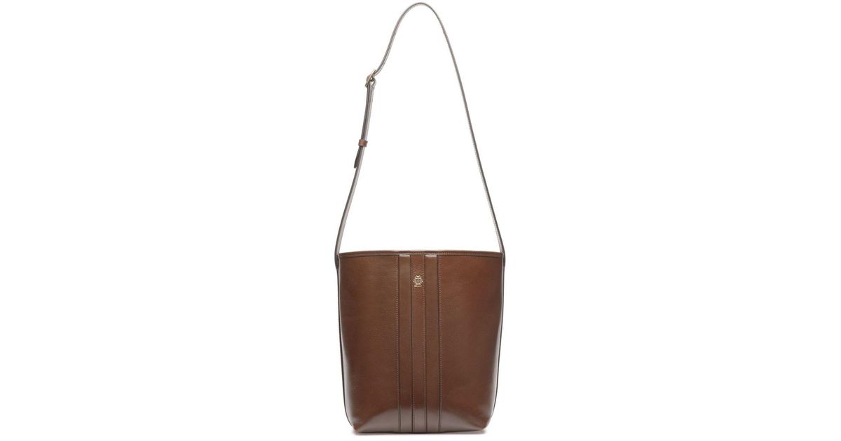 Bally Beckett Bucket Bag in Brown | Lyst