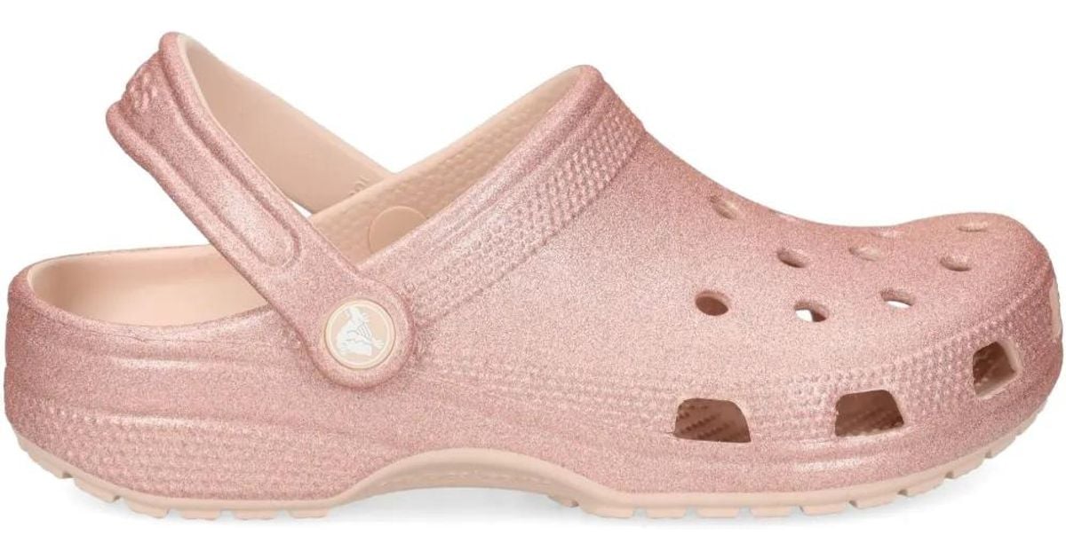 Crocs™ Glitter Clog Sandals in Pink | Lyst UK