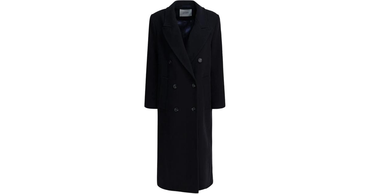 IVY & OAK Double-Breasted Coat in Black | Lyst UK