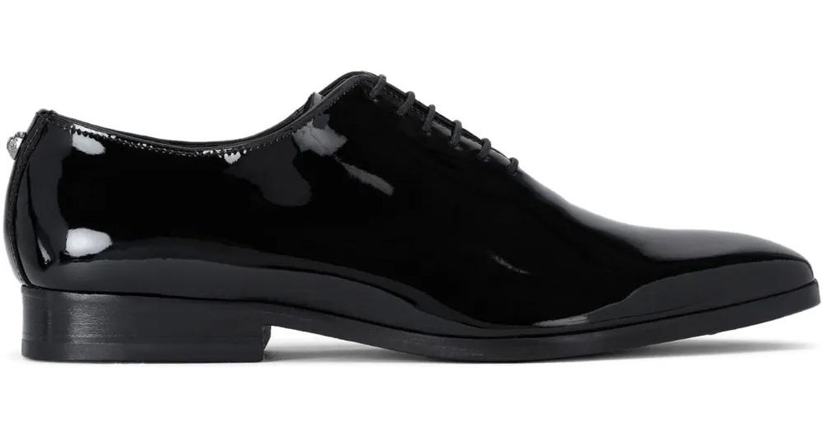 Kurt Geiger Logan Patent-Leather Oxford Shoes in Black for Men | Lyst
