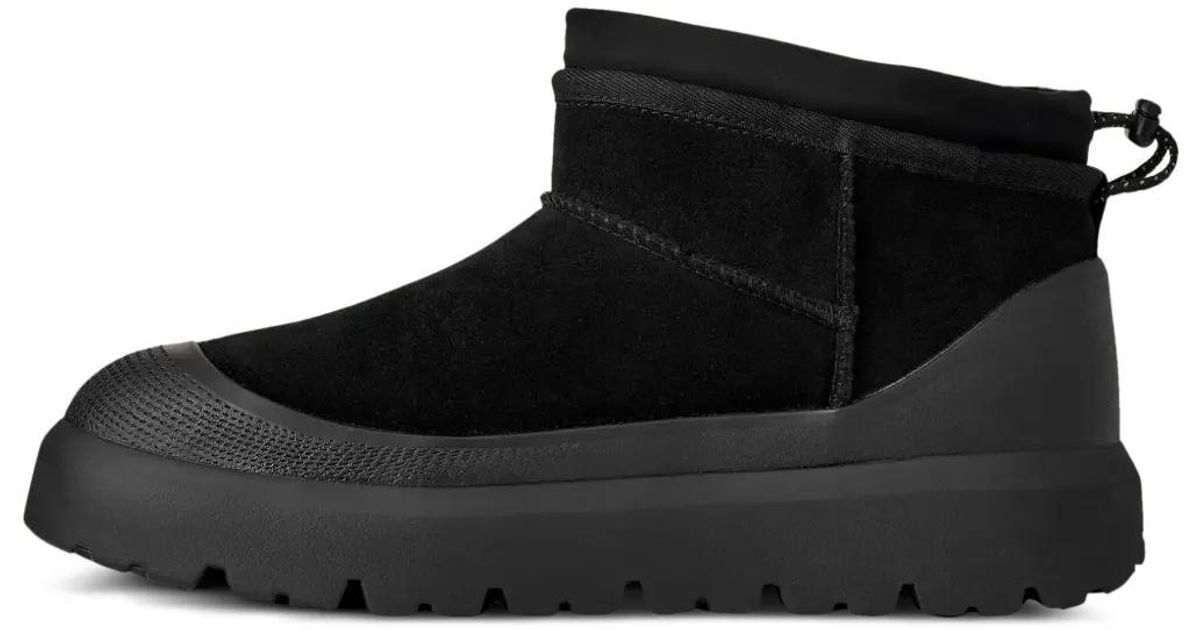 UGG Ultra Mini Weather Hybrid Boots in Black for Men | Lyst