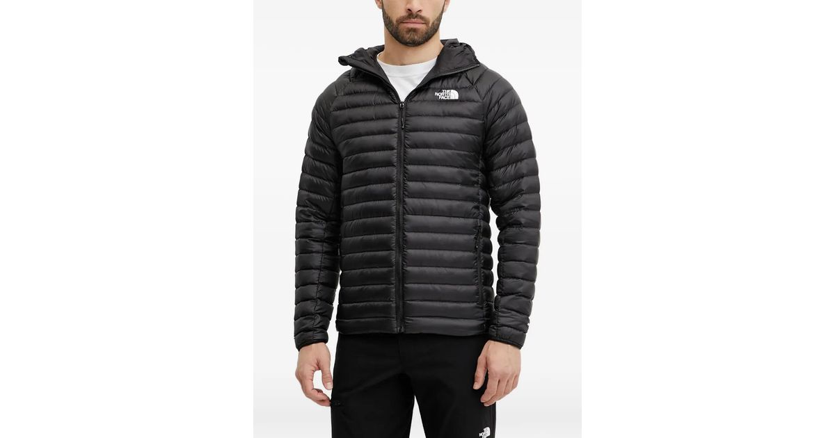 The North Face Huila Hooded Padded Jacket in Black for Men | Lyst UK