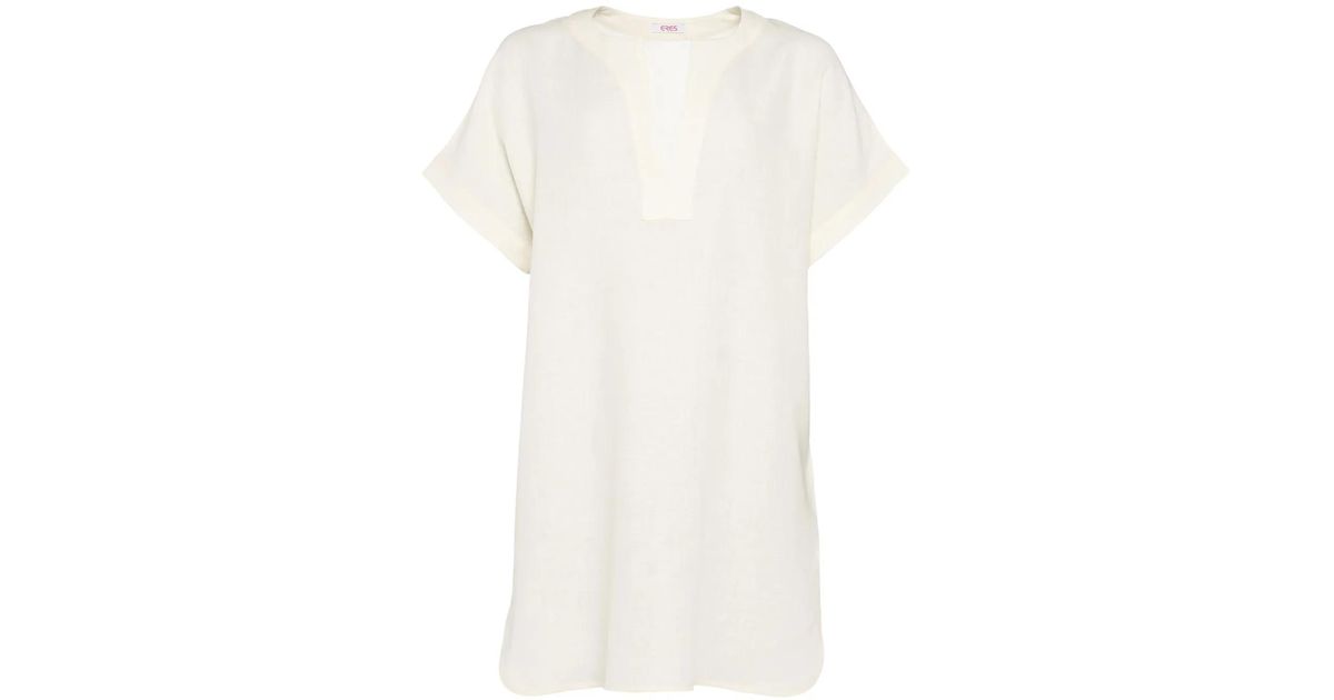 Eres Favorite Mini Dress in White | Lyst