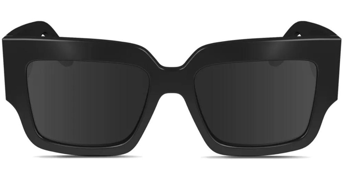 Victoria Beckham Rectangle-Frame Sunglasses in Black | Lyst UK