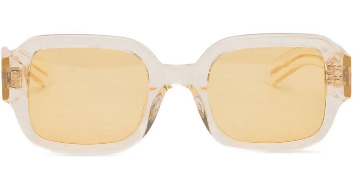 FLATLIST EYEWEAR Rectangle-Frame Sunglasses in Natural | Lyst UK