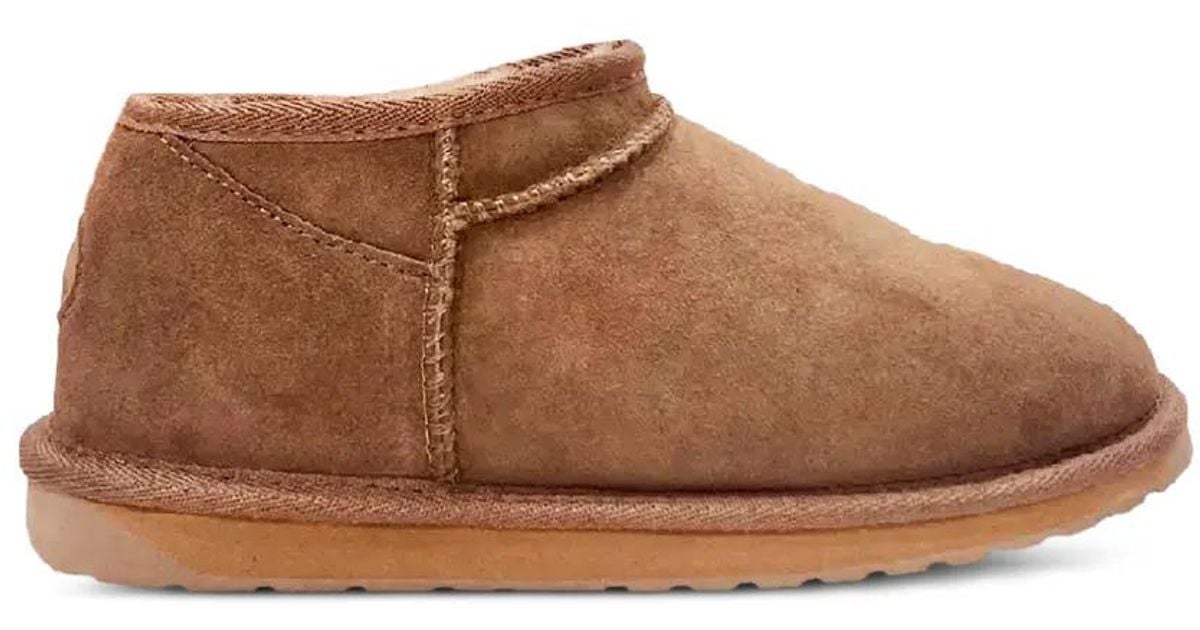 EMU Round-Toe Stitched Boots in Brown | Lyst UK