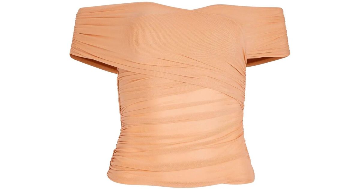 SER.O.YA Aruba Mesh Top in White | Lyst UK