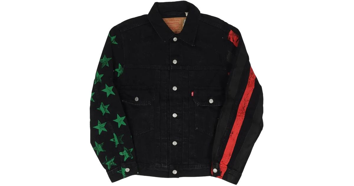 DENIM TEARS Stadium Cactus Tears Jacket in Black for Men | Lyst UK