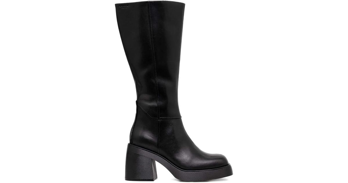 Vagabond Shoemakers 87Mm Brooke Leather Boots in Black | Lyst