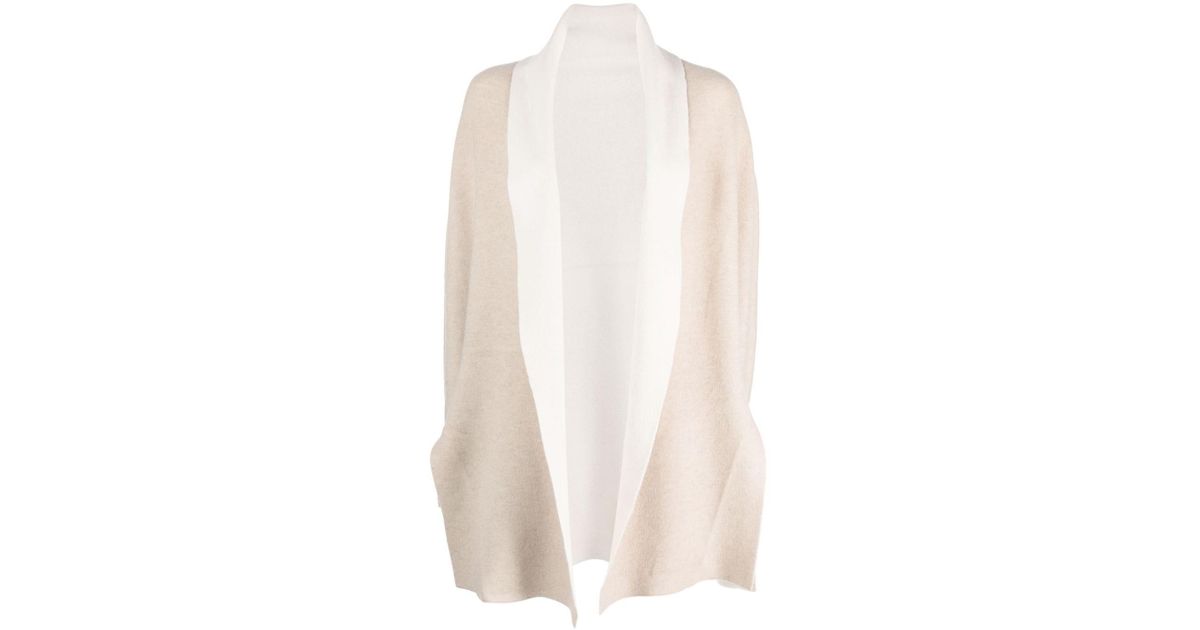 Philo-Sofie Cashmere Shawl-Lapel Cashmere Cardi-Coat in White | Lyst