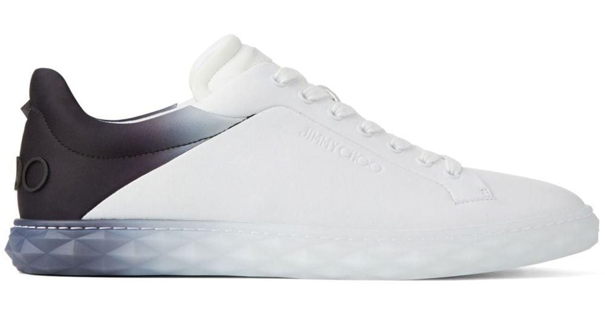 Jimmy Choo Diamond Sneakers in White for Men | Lyst