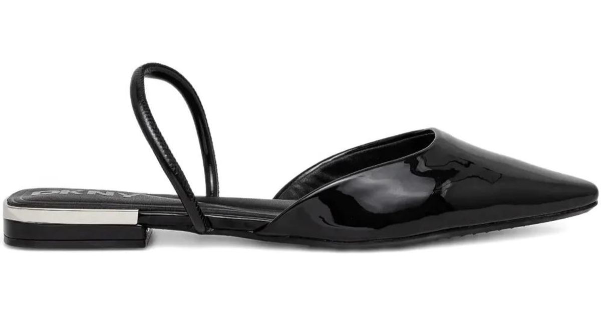 DKNY Flat Mules in Black | Lyst