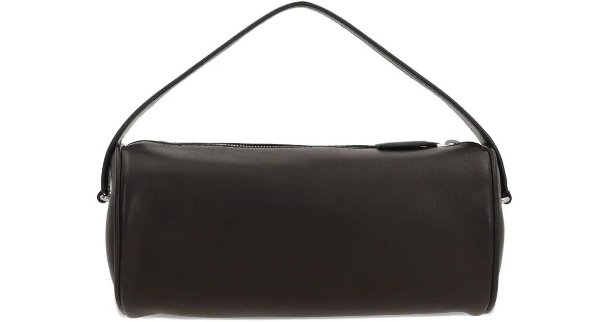 The Row Cylindrical Top-Handle Bag in Black | Lyst