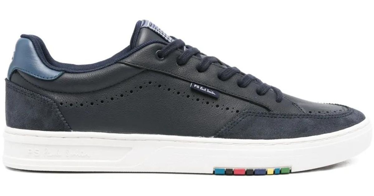 Paul Smith Perforated-Details Sneakers in Blue for Men | Lyst