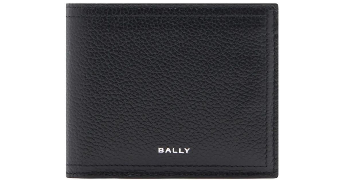 Bally Capitol Grained Leather Wallet in Black for Men | Lyst UK