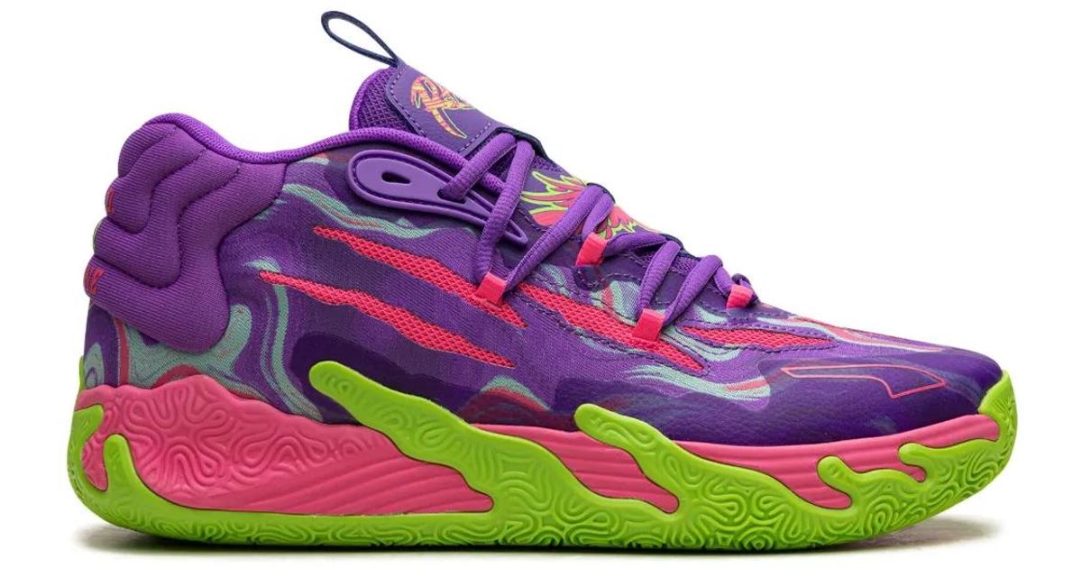 PUMA Mb.03 Toxic Glimmer/ Gecko" Sneakers in Purple | Lyst