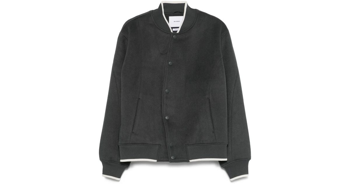 Axel Arigato Typo Varsity Jacket in Black for Men | Lyst
