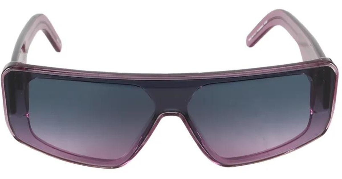 Rick Owens Performa Geometric Sunglasses in Blue | Lyst UK