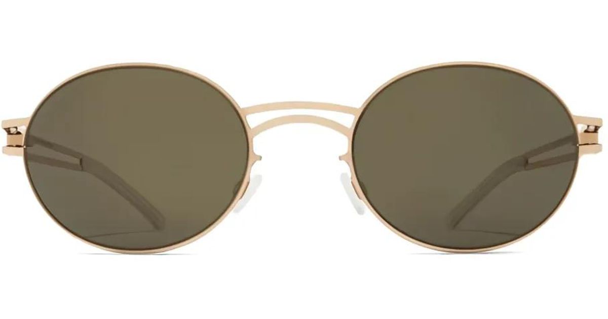 Mykita Dada Round-Frame Sunglasses in Grey | Lyst UK