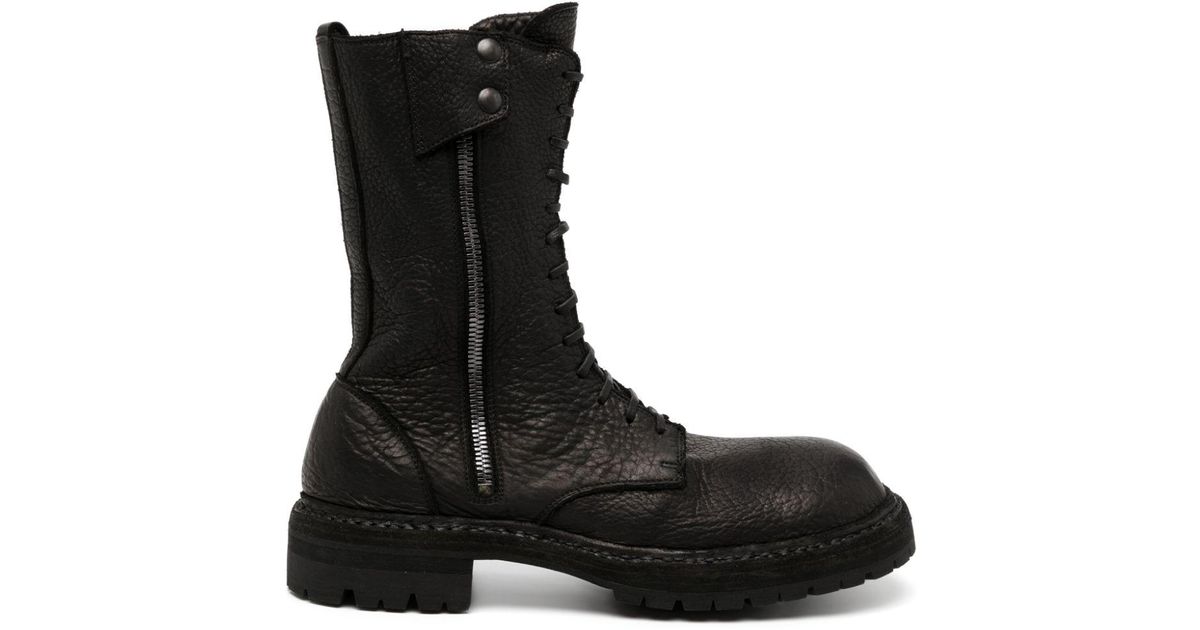Guidi X Stylezeitgeist Combat Laced Boots in Black for Men | Lyst