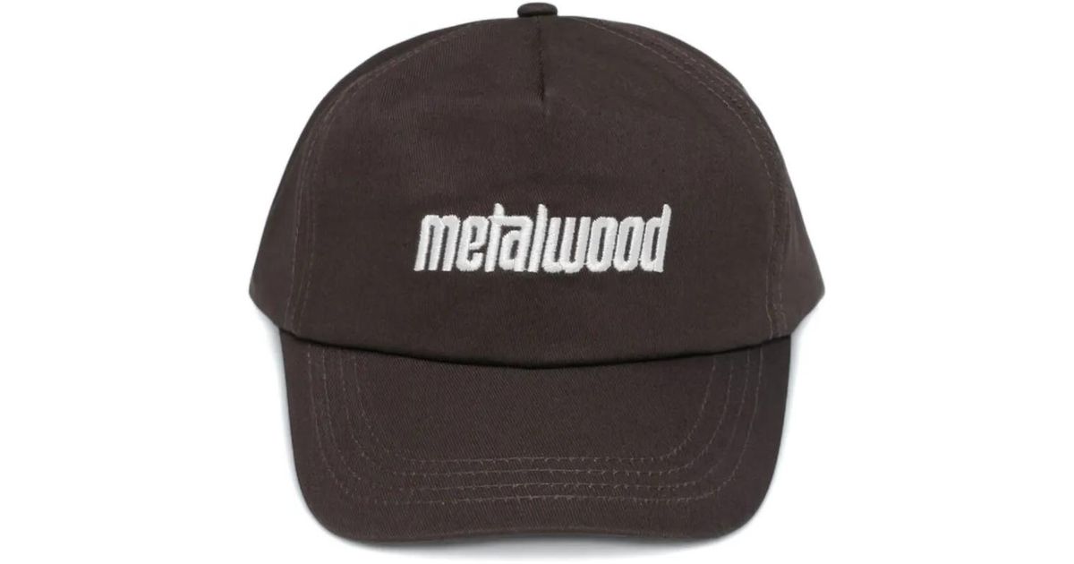 METALWOOD STUDIO Logo Motif Baseball Cap in Black for Men | Lyst