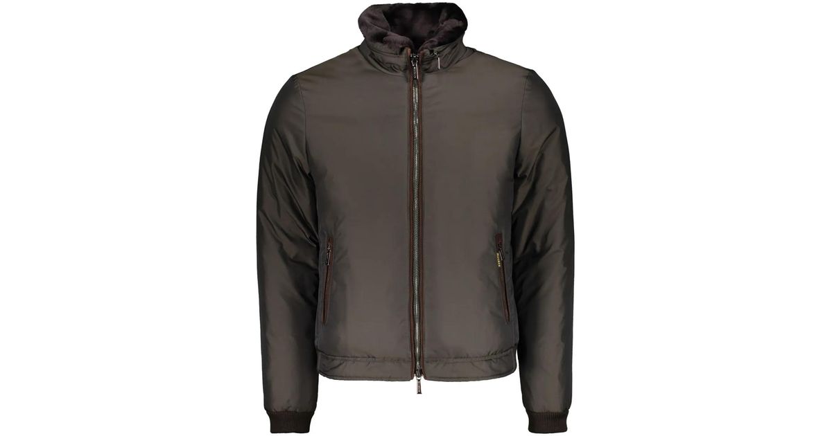 Moorer Zip Collar Celotti Jacket in Black for Men | Lyst UK
