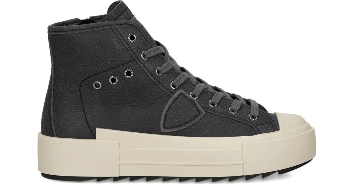 Philippe Model Paris Haute Sneakers in Black | Lyst UK