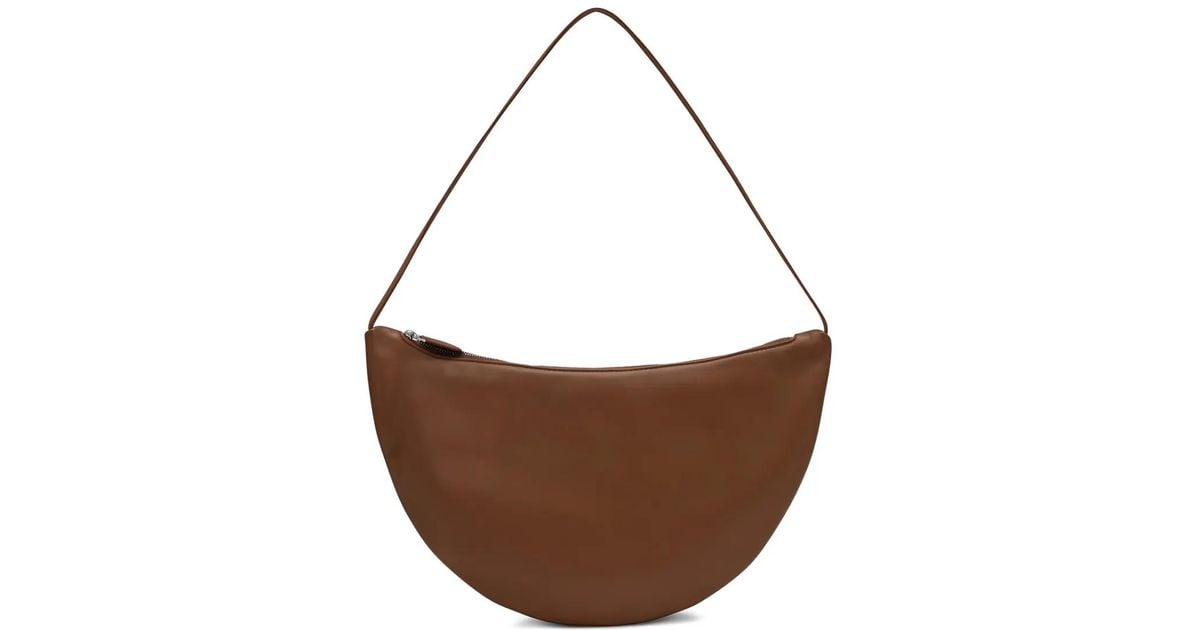 The Row Small Izzy Zip Shoulder Bag in Brown | Lyst UK
