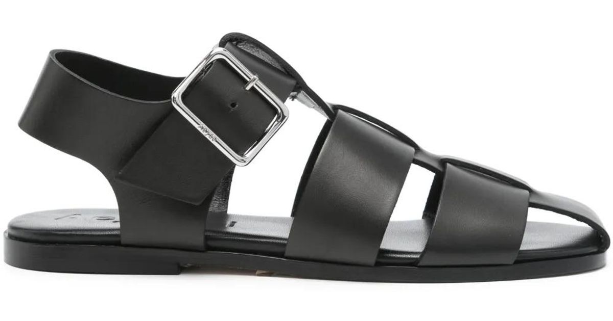 Aeyde Caged Sandals in Black | Lyst