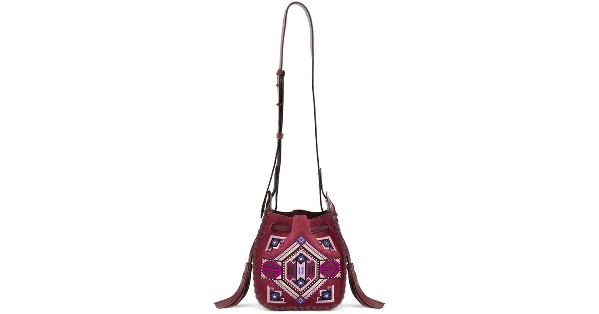 Isabel Marant Mini Silao Bucket Bag in Purple | Lyst