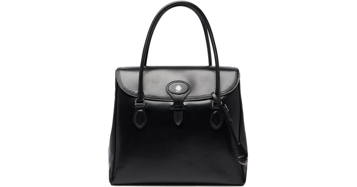 Bally Beckett Leather Tote in Black for Men | Lyst