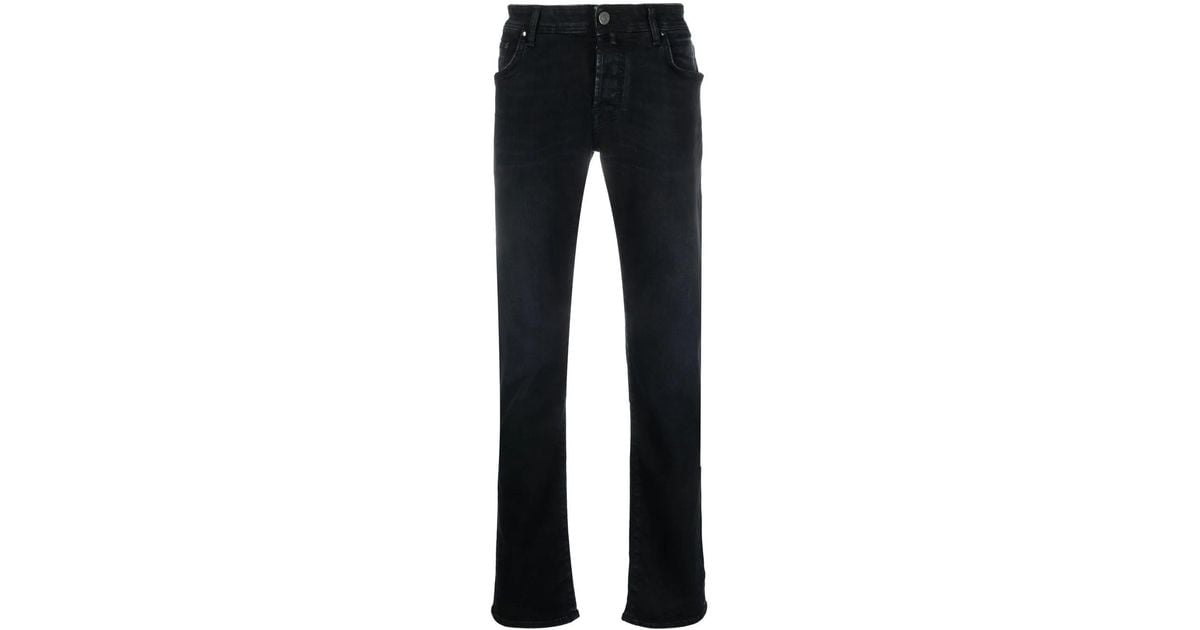 Jacob Cohen Low-Rise Straight.Leg Jeans in Blue for Men | Lyst