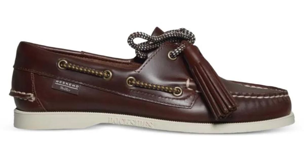 Weekend by Maxmara Wkadockside2 Tassel Lace-Up Loafers in Brown | Lyst
