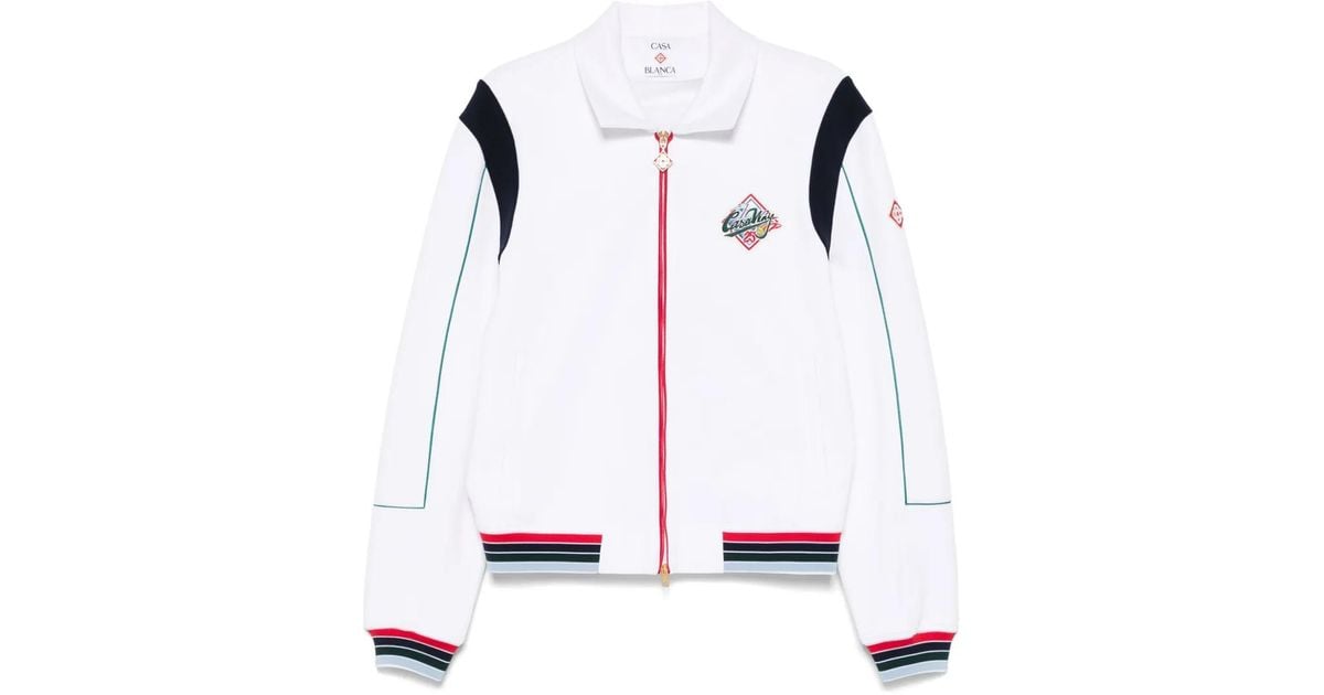 CASABLANCA Casa Way Sports Jacket in White for Men | Lyst