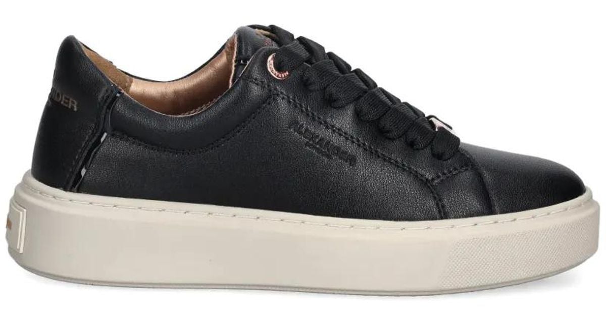 Alexander Smith London Logo Plaque Sneakers in Black | Lyst UK