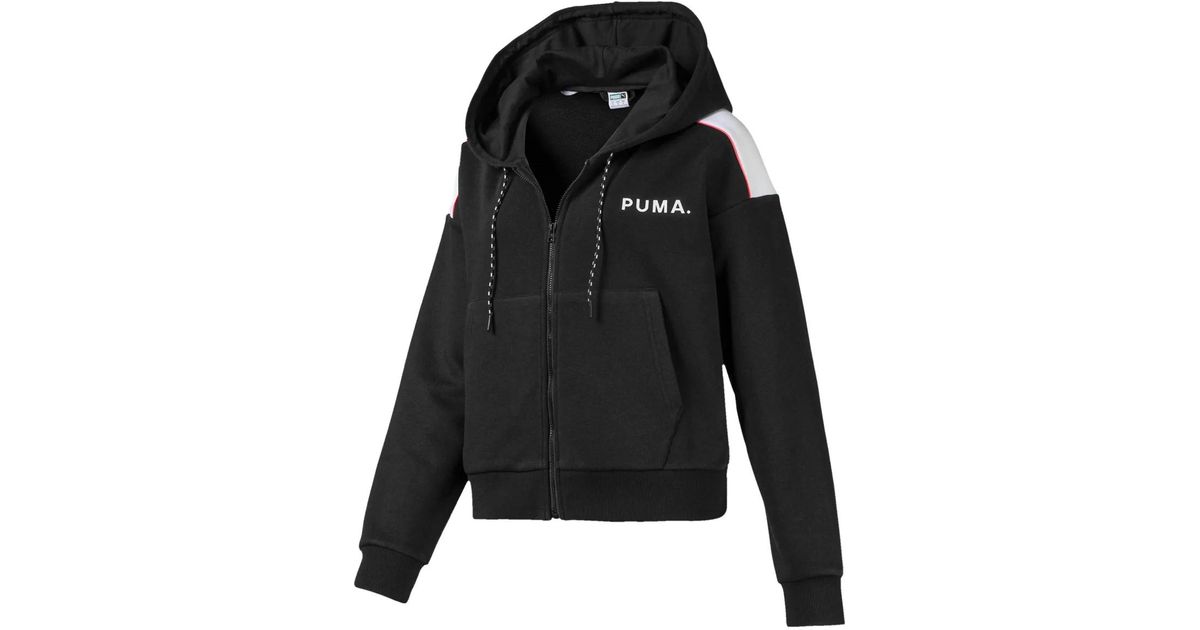 PUMA Chase Full-Zip Hoodie in Black | Lyst UK