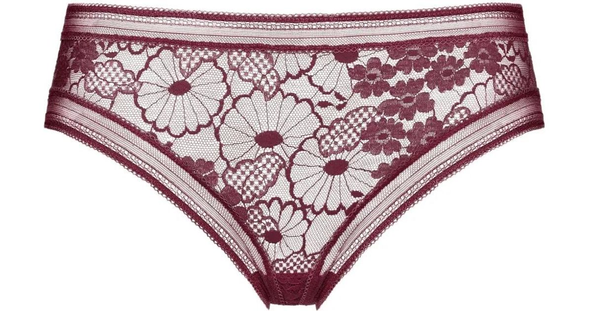 Eres Miellée Floral-Lace Briefs in Pink | Lyst UK